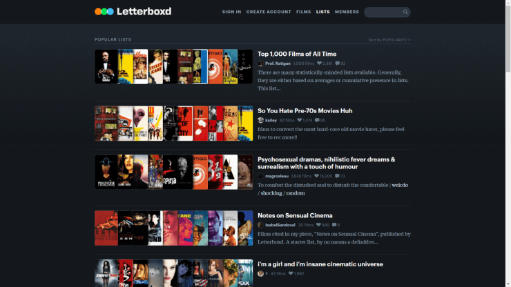 Letterboxd: qué es, cómo funciona y para qué sirve